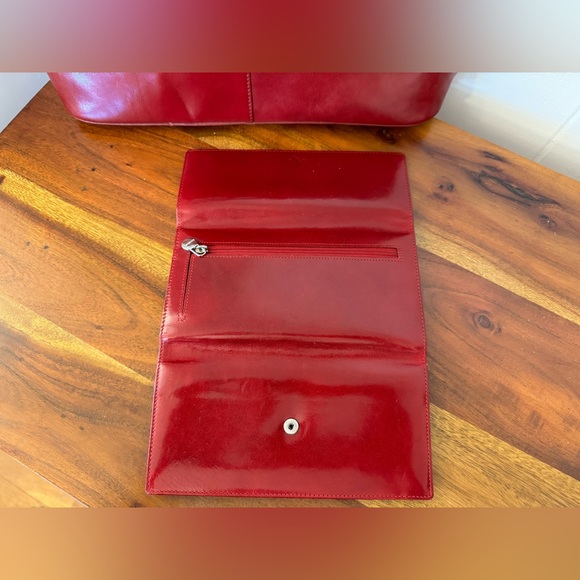 Monsac | Bags | Vintage Monsac Original Red Purse With Matching Wallet ...